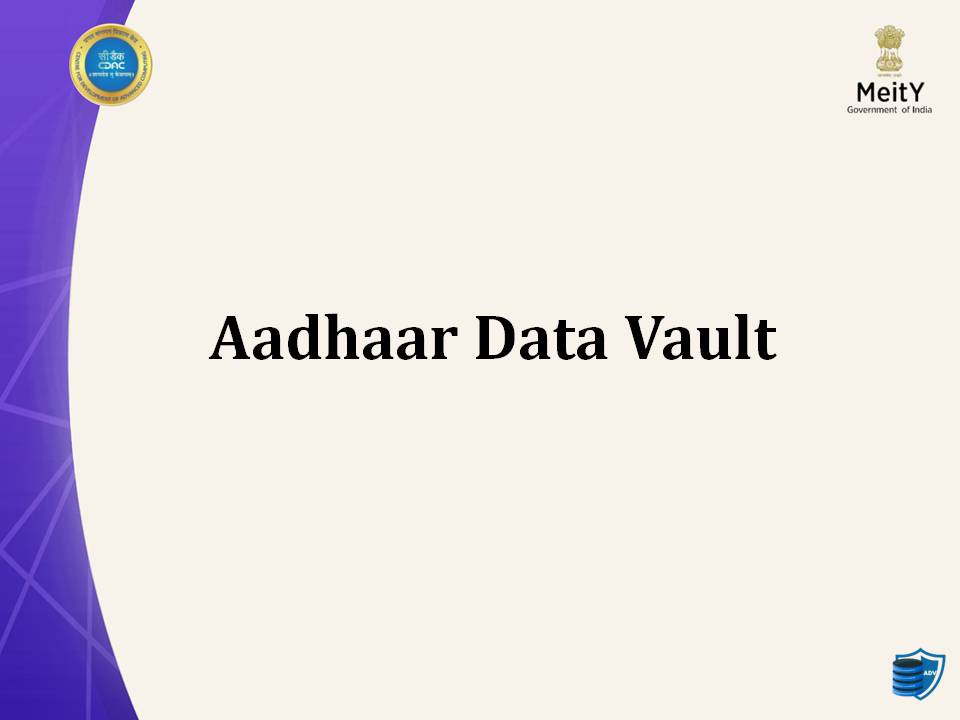 Aadhaar Data Vault